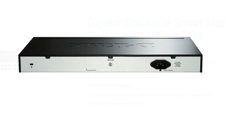 D-Link Gigabit Stackable Smart Managed Switch with 10G Uplinks (DGS-15 – SourceIT