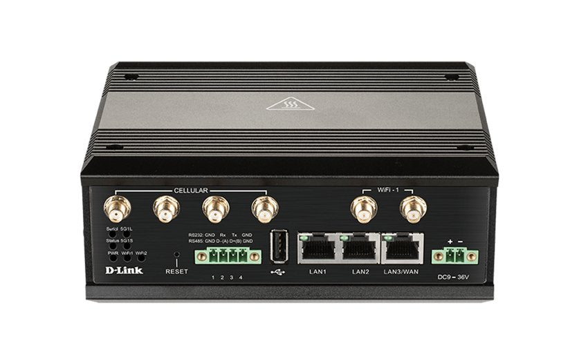 D-Link 5G NR/4G LTE Industrial VPN Wi-Fi Mobile Router (DWM-3010 ...