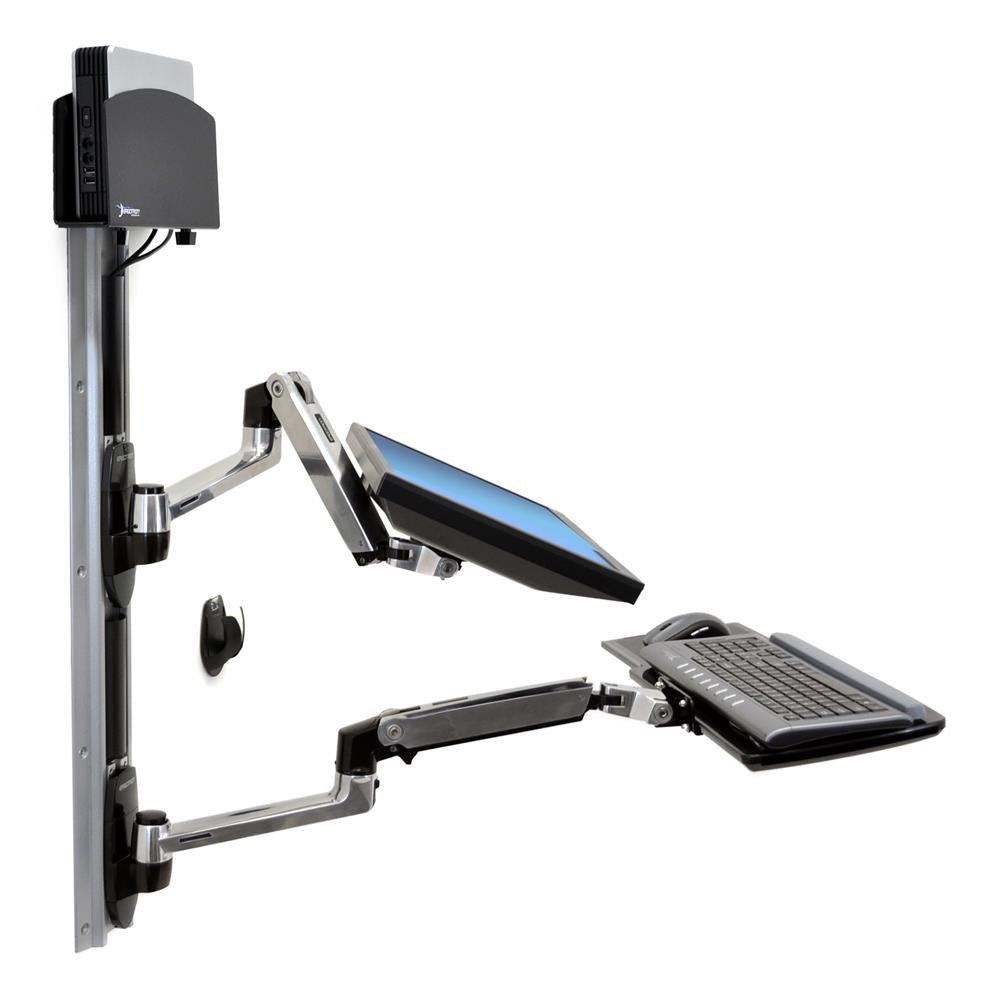 Ergotron LX Wall Mount System with Small Computer Holder – SourceIT