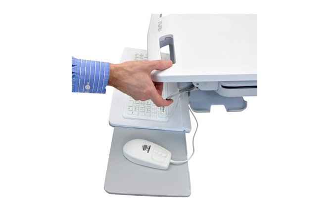 Ergotron StyleView® Cart with LCD Pivot, SV40 (SV40-6300-0) - SourceIT ...