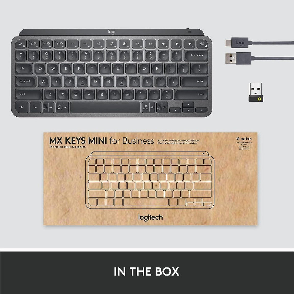 Logitech MX Keys Mini Wireless Keyboard For Business Graphite – SourceIT
