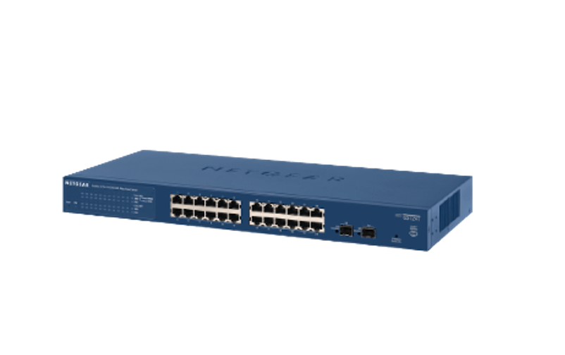 NETGEAR 24-Port Gigabit Ethernet Smart Managed Pro Switch (GS724T-400E ...