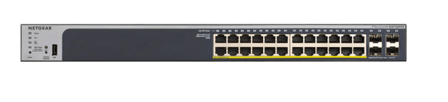 NETGEAR 28-Port Gigabit Ethernet Smart Managed Pro PoE Switch (GS728TP ...