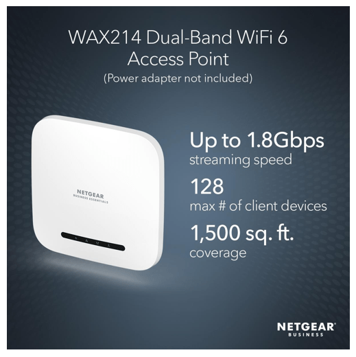 NETGEAR Wireless Access Point WiFi 6 Dual-Band AX1800 – SourceIT