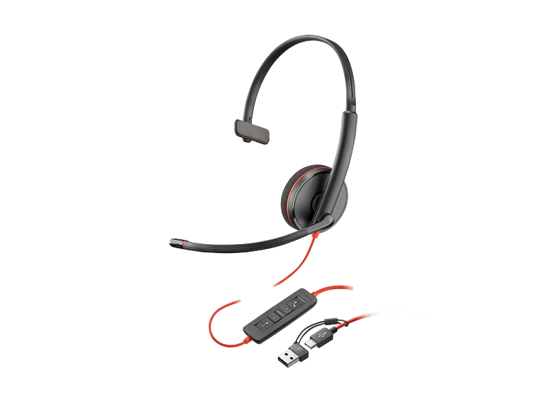 Poly Blackwire 3210 Monaural USB-C&A Headset (8X214AA) – SourceIT