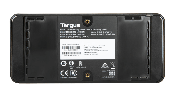 Targus Dual 4K DisplayLink Docking Station with 100W – SourceIT