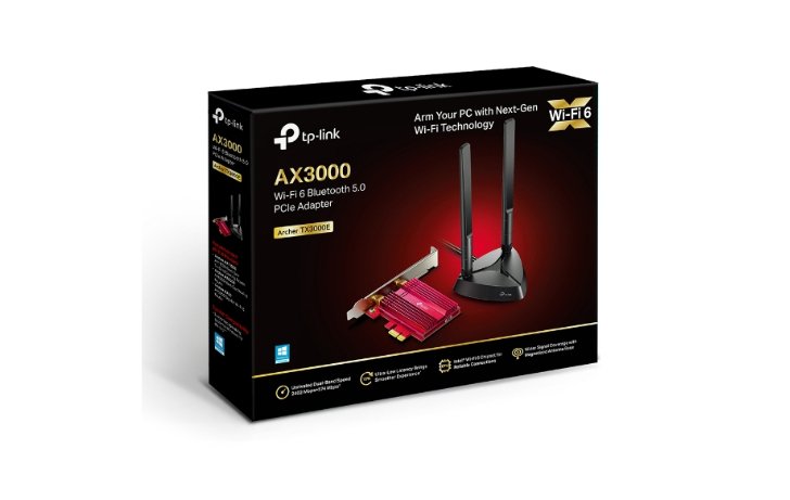 TP-Link Archer AX3000 Wi-Fi 6 Bluetooth 5.0 PCI Express Adapter (TX300 ...