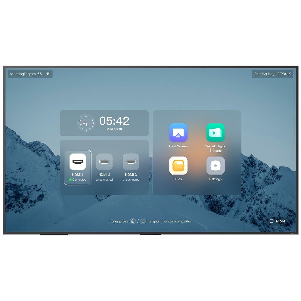 Yealink MeetingDisplay 65" Interactive Display for MTR System – SourceIT
