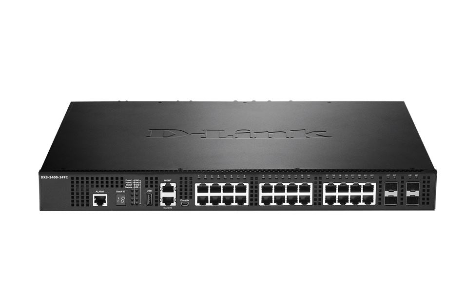 D-Link 24-Port Layer 3 Stackable 10 Gigabit Managed Switch (DXS-3400-2 ...
