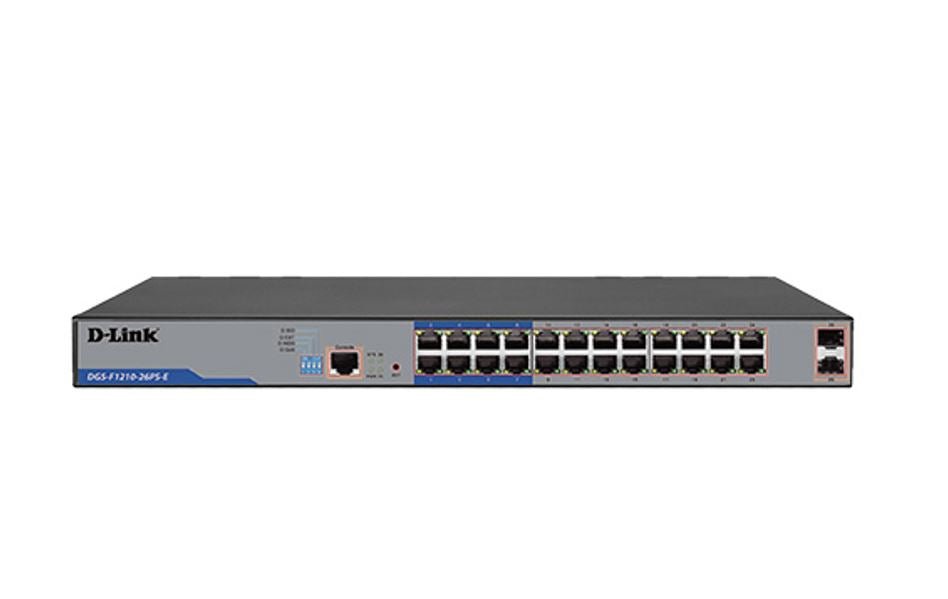 D-Link 250M 24-Port 1000Mbps PoE Switch with 2 SFP Ports – SourceIT