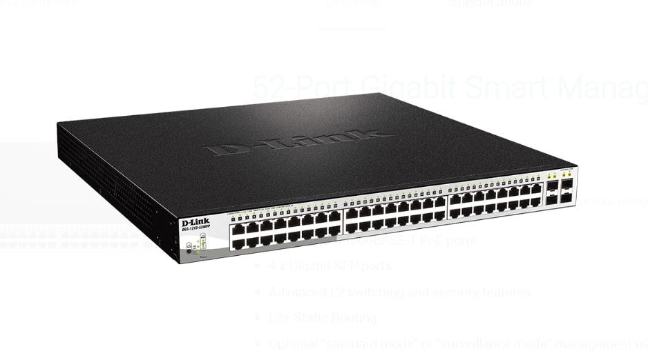 D-Link 52-Port Gigabit Smart Managed 740W PoE Switch – SourceIT