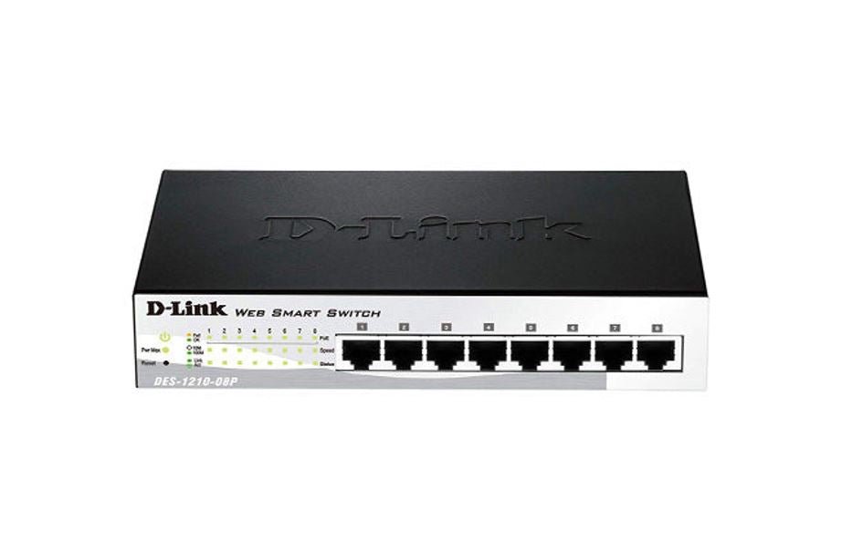 D-Link 8-port Fast Ethernet Smart Managed 72W PoE Switch (DES-1210-08P ...