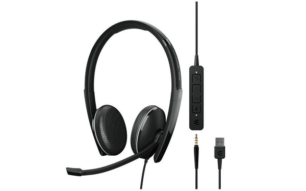 EPOS Sennheiser Adapt 165T USB-A II Stereo Headset MS Teams USB-A 3.5mm ...