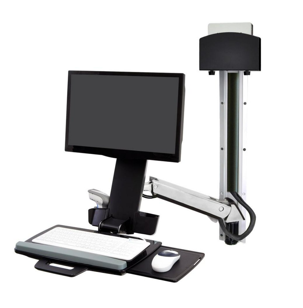 Ergotron StyleView® Sit-Stand Combo System Small CPU holder – SourceIT