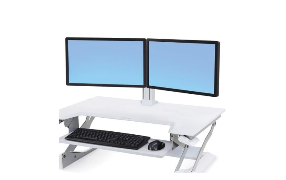Ergotron WorkFit Dual Monitor Kit White (97-934-062) – SourceIT