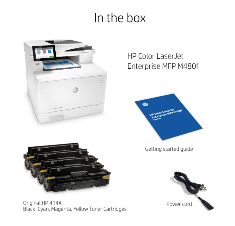 HP Color LaserJet Ent MFP M480f Printer A4 Color Printer (3QA55A ...