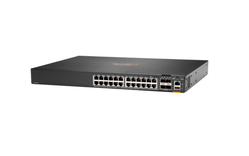 HPE Aruba 6200 24 Port 370W PoE+ Gigabit Managed Network Switch with ...