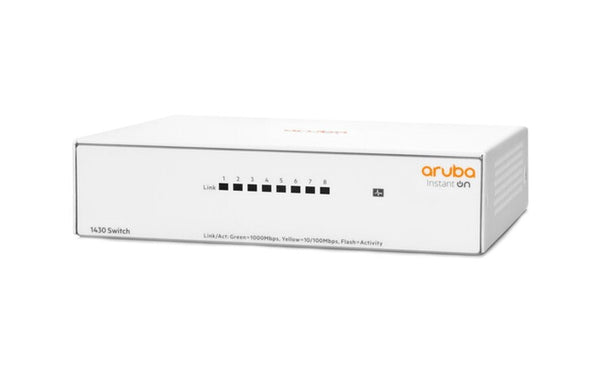 HPE Aruba Instant On 1430 8-Port PoE Unmanaged Switch (R8R46A) | SourceIT