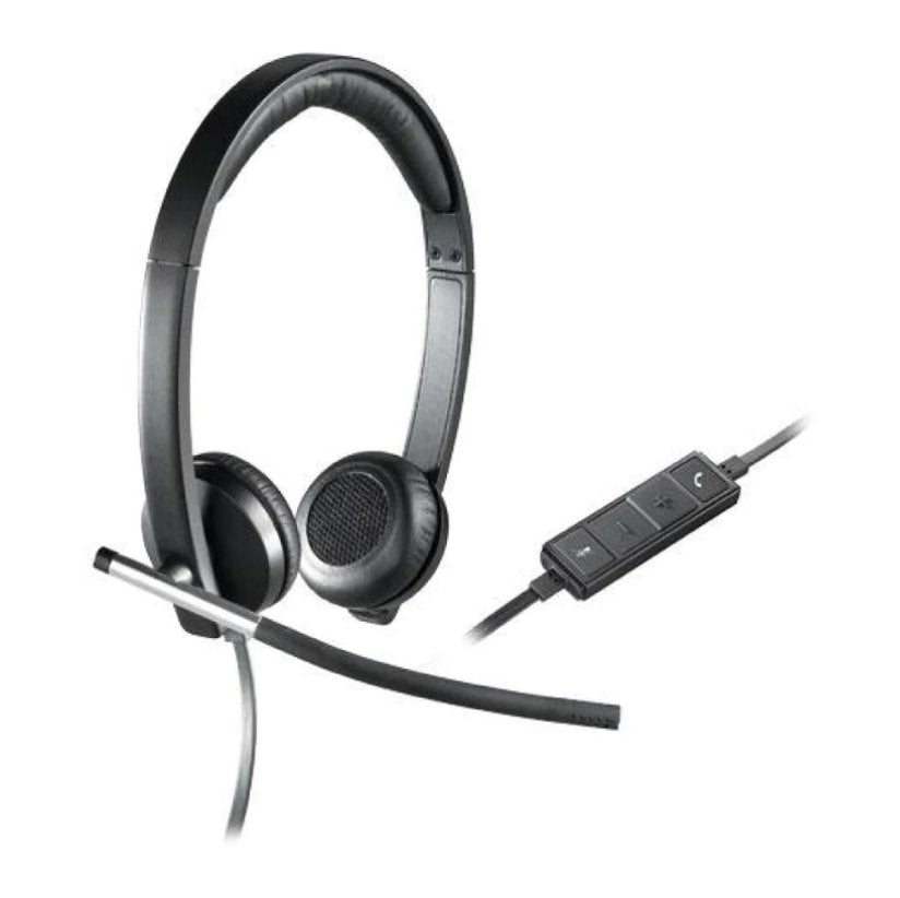 Logitech H650e Business Headset with Noise Cancelling Mic (981-000545 ...