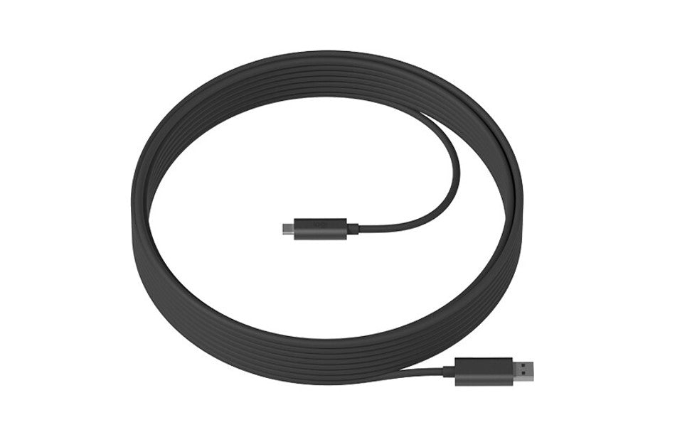 Logitech Strong USB Cable Extended Length SuperSpeed 10Gbps (10m) (939 ...