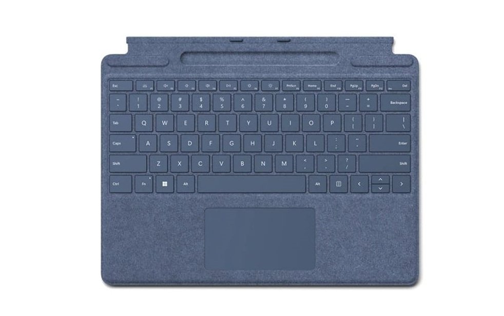 Microsoft Surface Pro Signature Type Cover Sapphire Alcantara Fabric ...