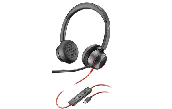 Poly Blackwire 8225 Stereo MS Certified USB-C Headset with USB-C and A ...